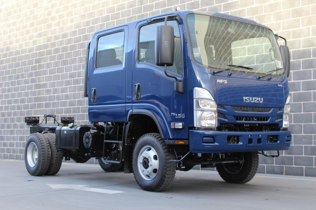 2021 ISUZU NPS 75/45-155 4X4 MANUAL CAB CHASSIS - JACFD5220279 - JUST TRUCKS