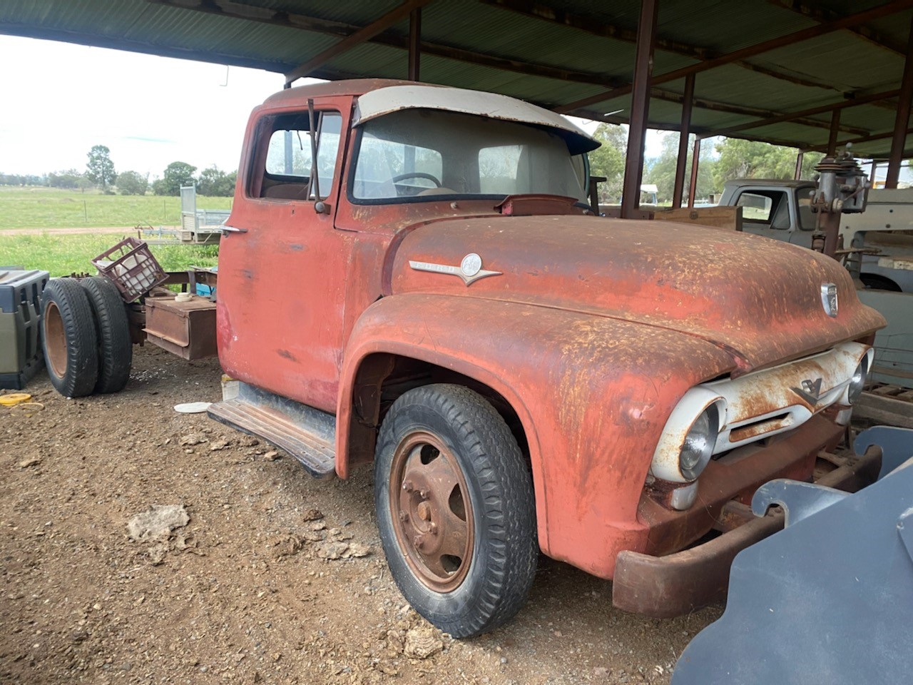 1956 FORD F500 CAB CHASSIS TRUCK - JTM5174691 - JUST TRUCKS
