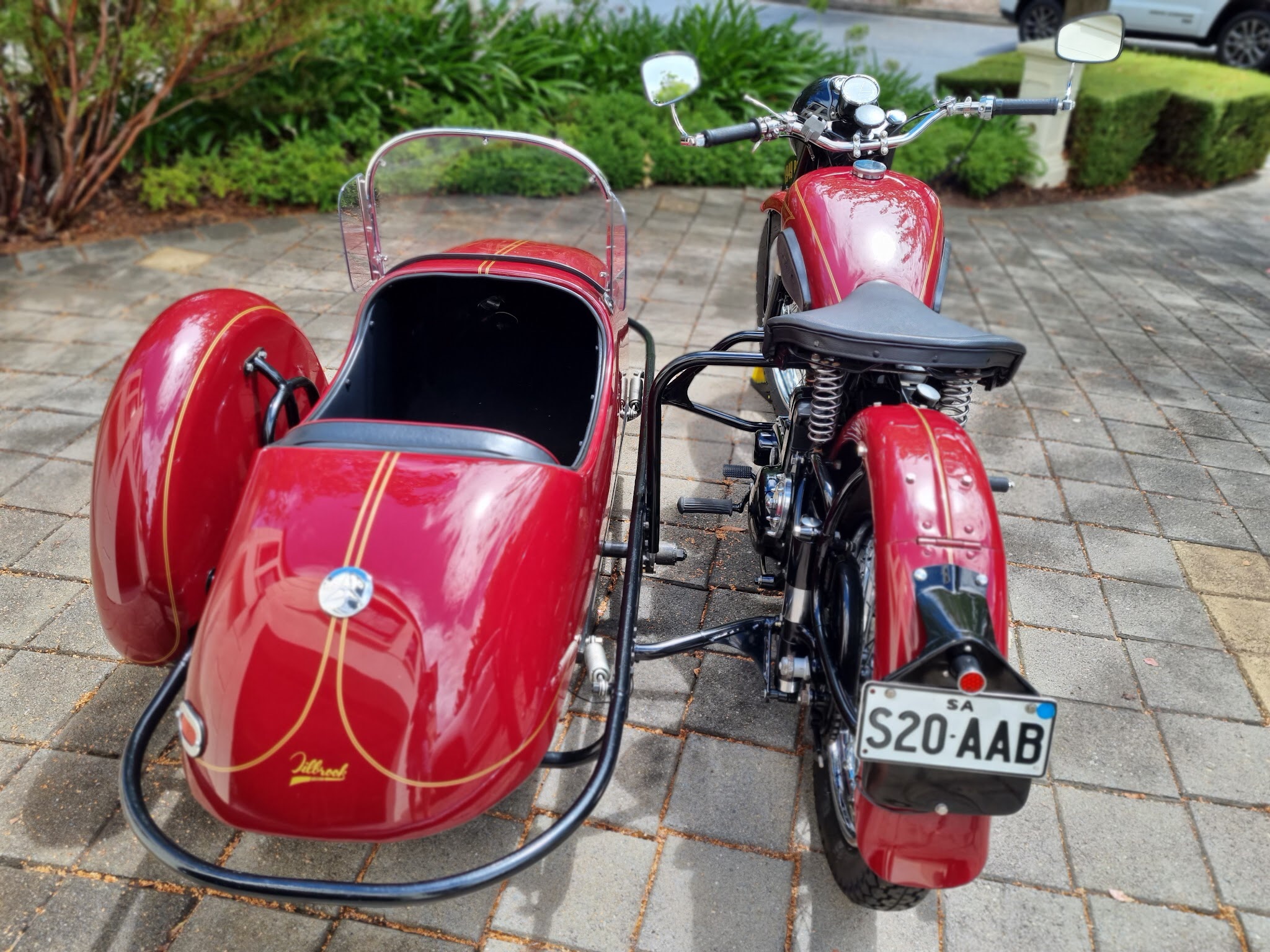 1949 BSA B33 500CC WITH TILLBRROOK OUTFIT - JBW5230770 - JUST BIKES