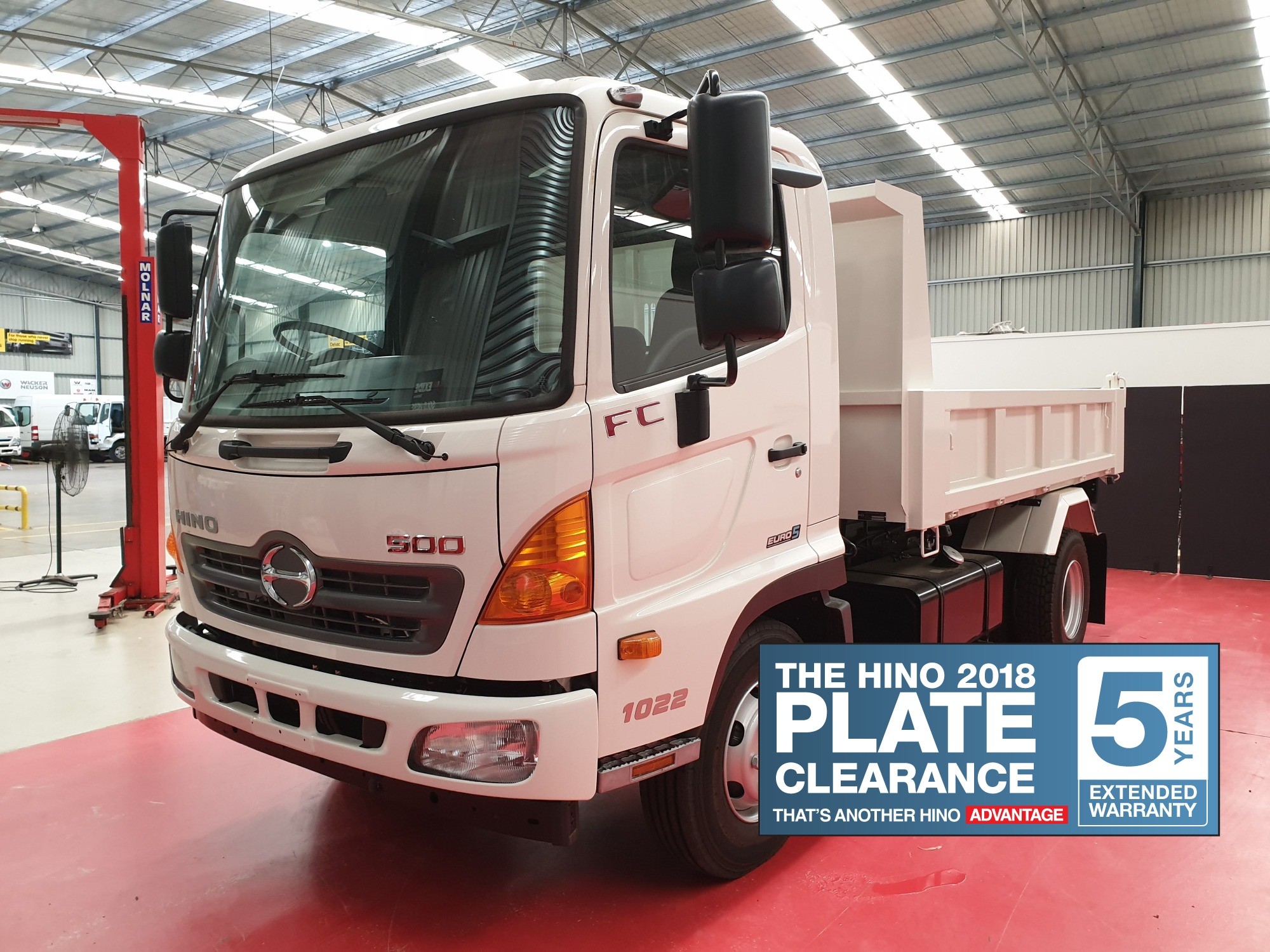 2018 HINO FC 1022-500 SERIES TRUCK MANUAL TIPPER - JTFD5043119 - JUST TRUCKS