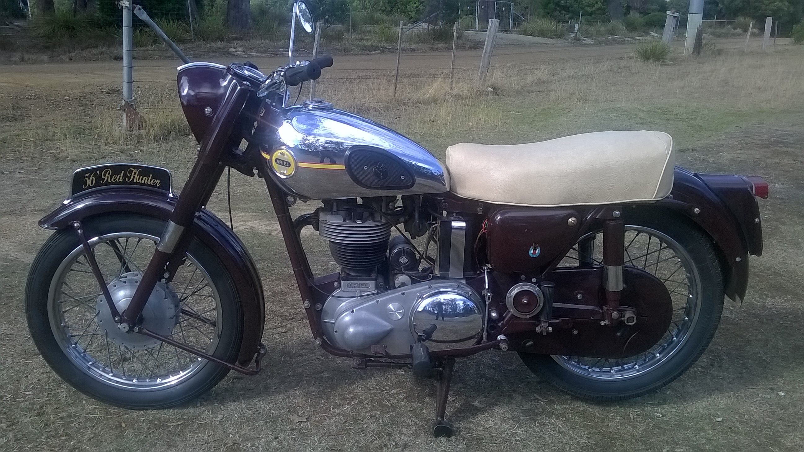 1956 ARIEL NH 350 RED HUNTER - JBW5297356 - JUST BIKES