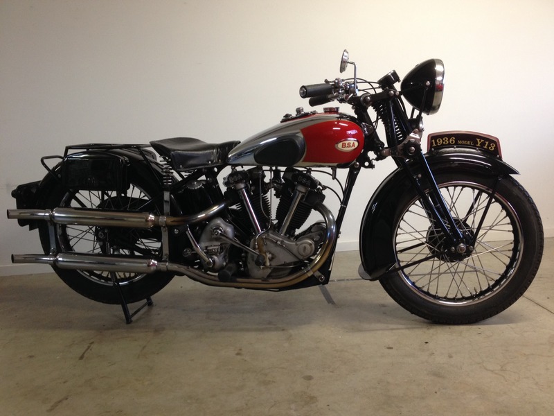 1936 BSA MOTORCYCLE MODEL Y -13 V -TWIN 75R ROCKET THREE A - JBW3732396 - JUST BIKES
