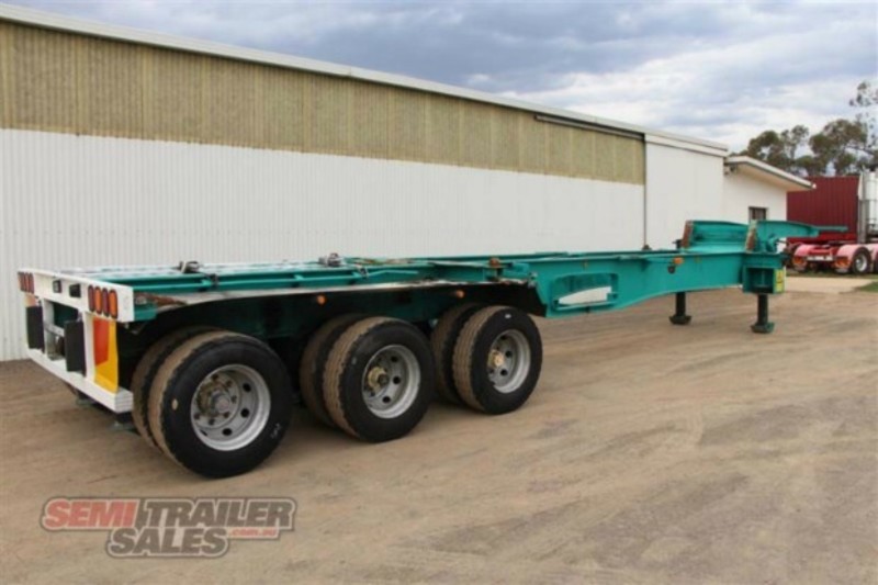 1999 MAXITRANS SEMI DROP DECK SKEL SEMI TRAILER - JTFD3717542 - JUST TRUCKS